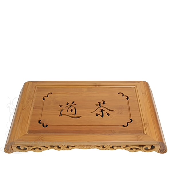 Tea Table, Large Bamboo Tea Table for Gong Fu Tea Preparation