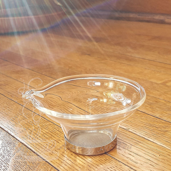 Glass & Stainless Steel Tea Strainer