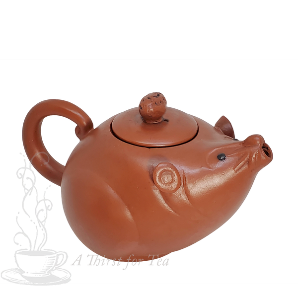 Little Ratty 7-oz Yixing Teapot, Zisha Purple Clay Teapot