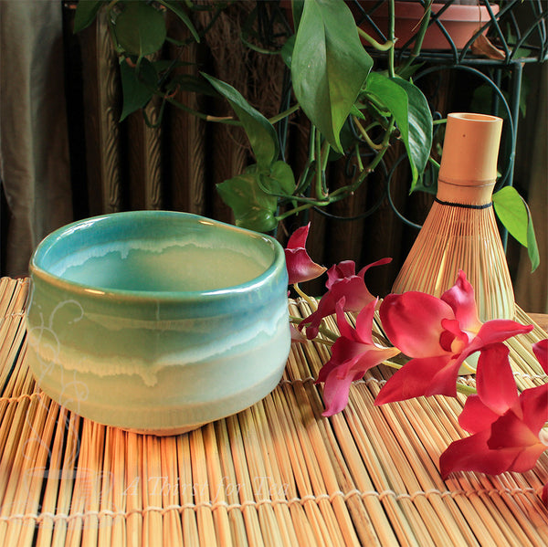 Seafoam Matcha Bowl (Japanese Chawan)